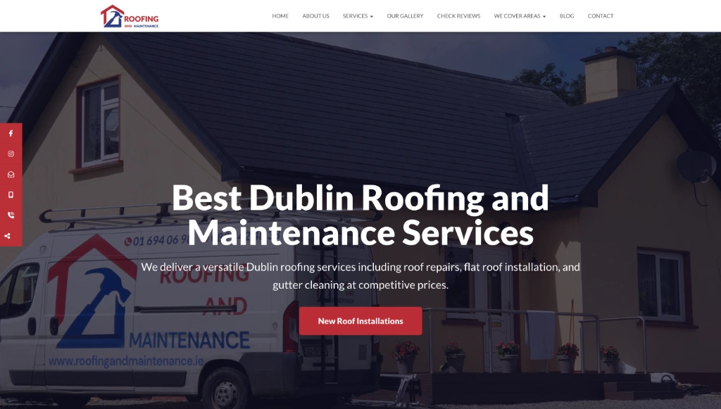 Roofing and Maintenance Case Study % | Galicki Digital
